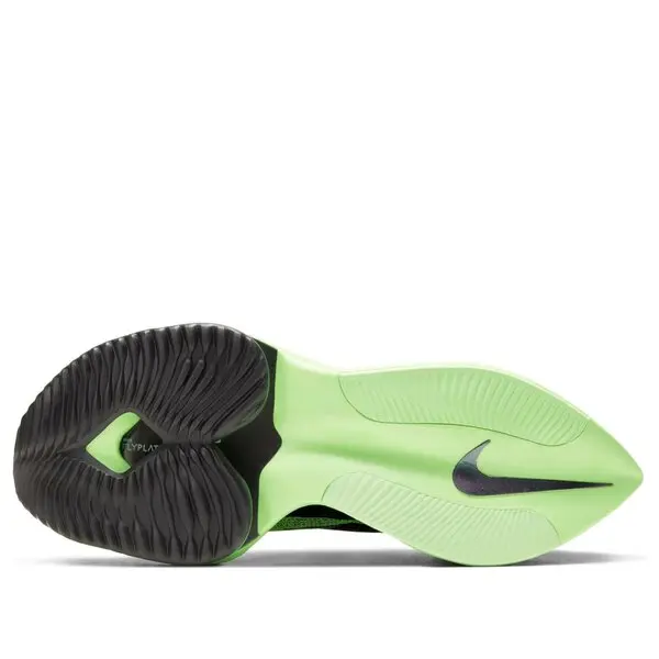 Nike Zoom Alphafly Next% Athletic Sneakers - Black/green