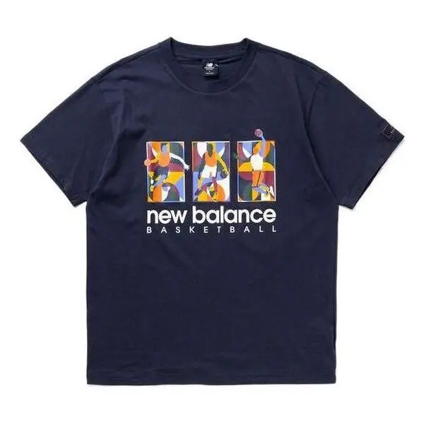 NEW BALANCE Hoops Classic Court Short Sleeve T-shirt Asia Sizing