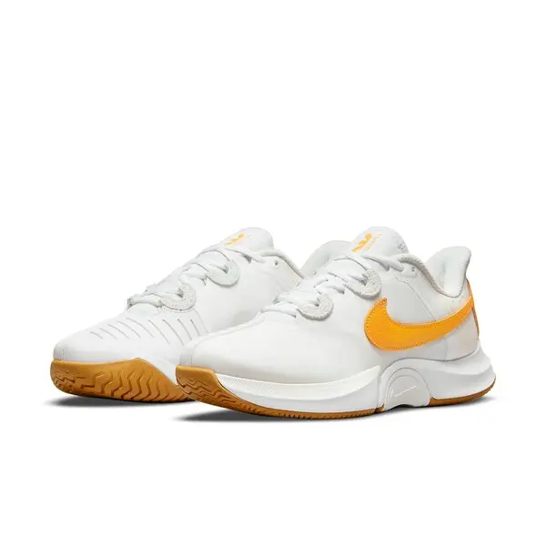 Nike Nikecourt Air Zoom Gp Turbo Tennis Shoes - White/orange