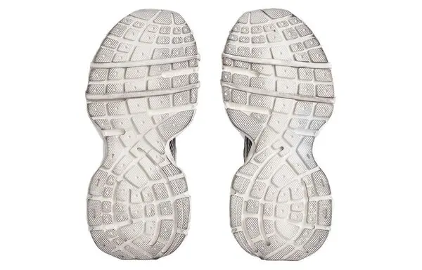 Balenciaga 3xl Sneakers In White And Black Mesh And Polyurethane - White/black