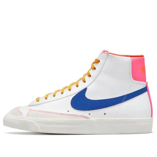 Nike Blazer Mid '77 High Top Sneakers - White/pink/blue
