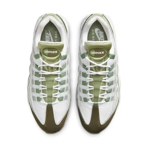 Nike Max 95 Sneakers - White/medium Olive/oil Green