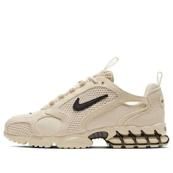 Nike Stussy X Zoom Spiridon Caged 2 "fossil - Fossil/black