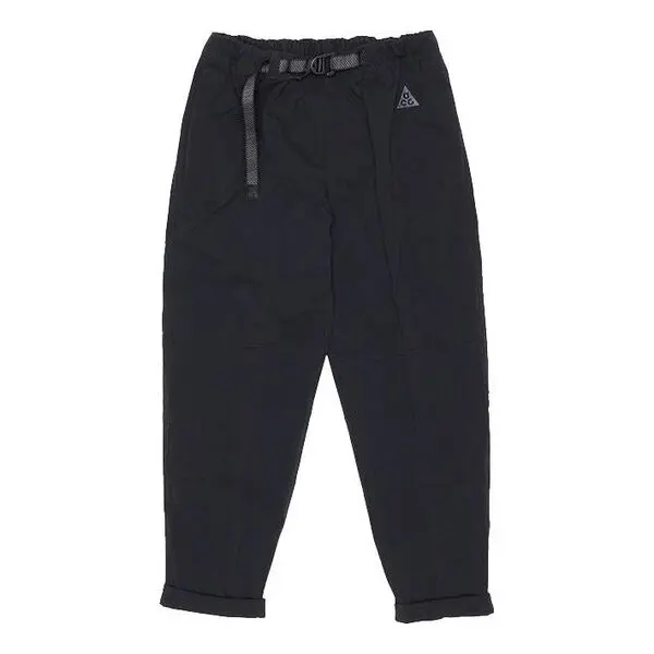 Nike Solid Color Splicing Belted Waterproof Breathable Athleisure Sports Pants - Default Color