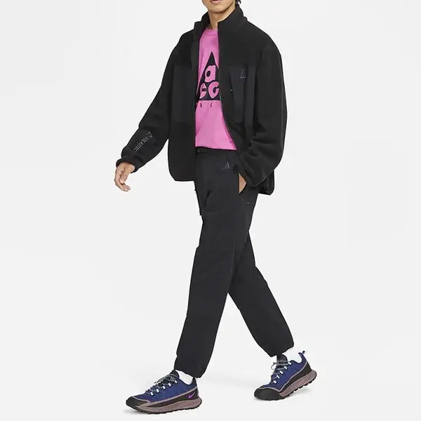 Nike Solid Color Splicing Belted Waterproof Breathable Athleisure Sports Pants