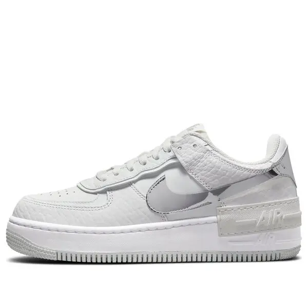 Nike Force 1 Shadow Sneakers - White/silver