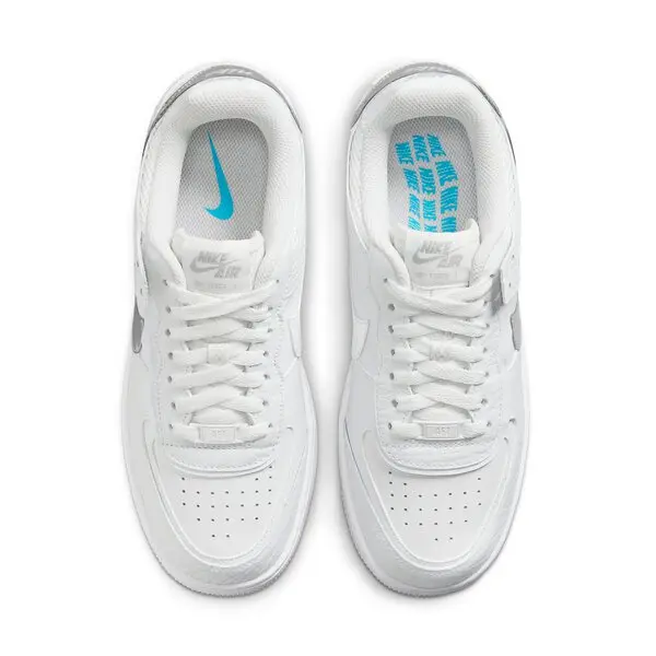 Nike Force 1 Shadow Sneakers - White/silver