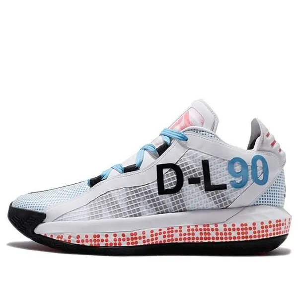 Adidas Pusha T X Dame 6 "i Am My Own Fan" Low Top Sneakers - White/blue/orange