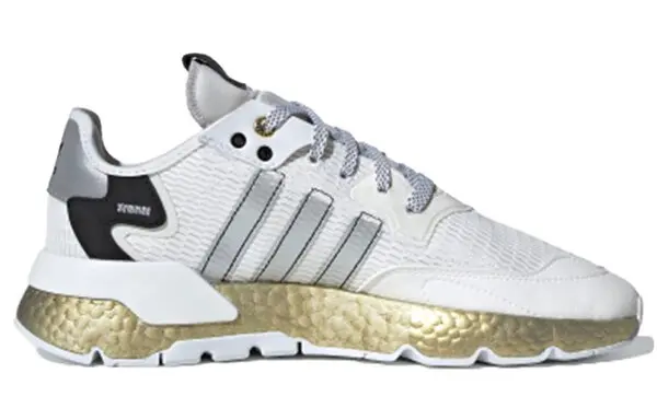 Adidas Nite Jogger "white Gold Metallic - White/black