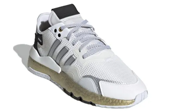 Adidas Nite Jogger "white Gold Metallic - White/black