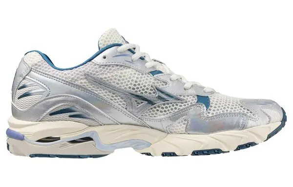 Mizuno Wave Rider - White/silver/blue