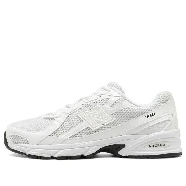 NEW BALANCE 740 White Sneakers - White/black