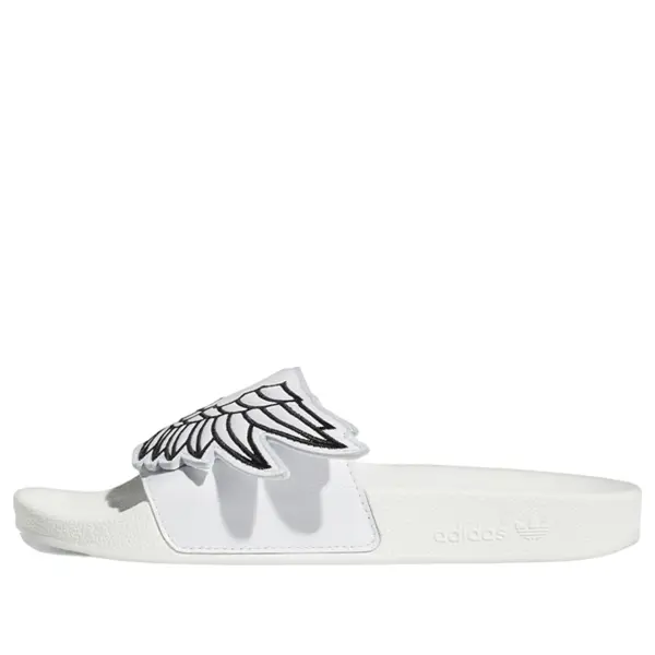 Adidas Jeremy Scott X Adilette Wings Slides - Cloud White/core Black/cloud White