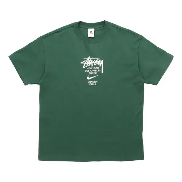 Nike X Stussy Alphabet T-shirt Asia Sizing - Green