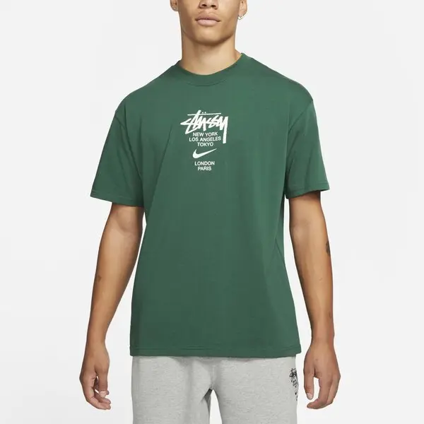 Nike X Stussy Alphabet T-shirt Asia Sizing - Green