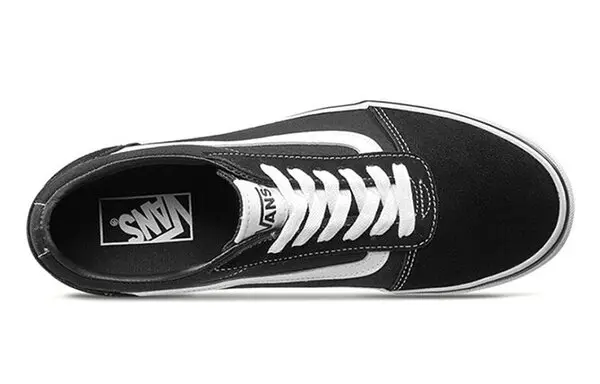 VANS Ward Suede Canvas Low Top Sneakers - Black
