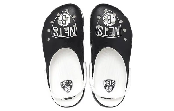 CROCS Brooklyn Nets Classic Clogs - Black/white