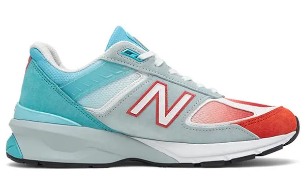 NEW BALANCE 990v5 Made In Usa Athletic Sneakers - Red/blue