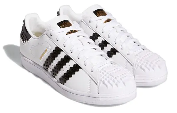 Adidas Lego X Superstar 'base Plates' Sneakers - Cloud White/core Black