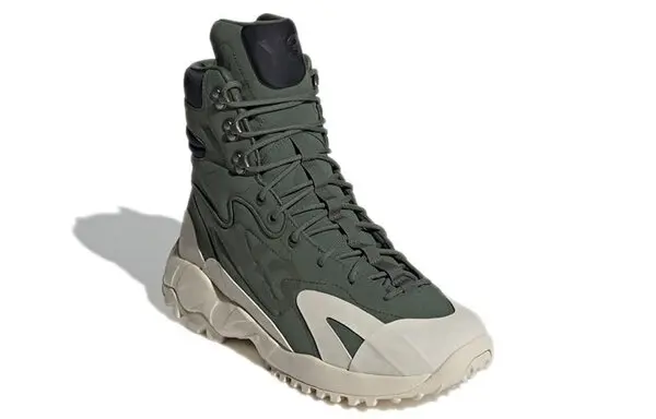 Adidas Y-3 Notoma 'shadow Green' Combat Boots - Green/grey