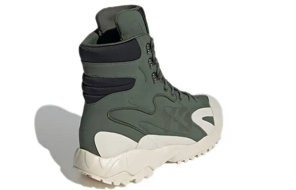 Adidas Y-3 Notoma 'shadow Green' Combat Boots - Green/grey