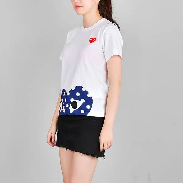 Play Comme Des Garcon Polka Dot Heart T-shirt