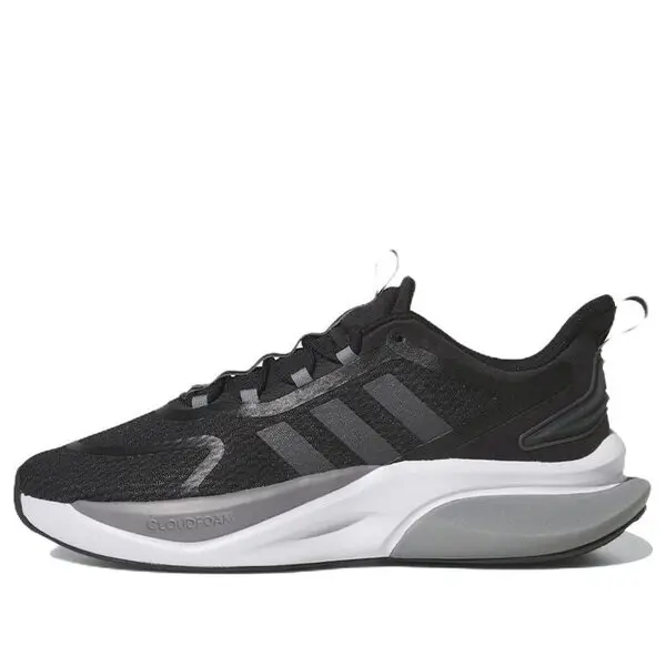 Adidas Alphabounce+ Athletic Sneakers - Black/white/gray