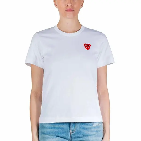 Play Comme Des Garcon Red Heart T-shirt