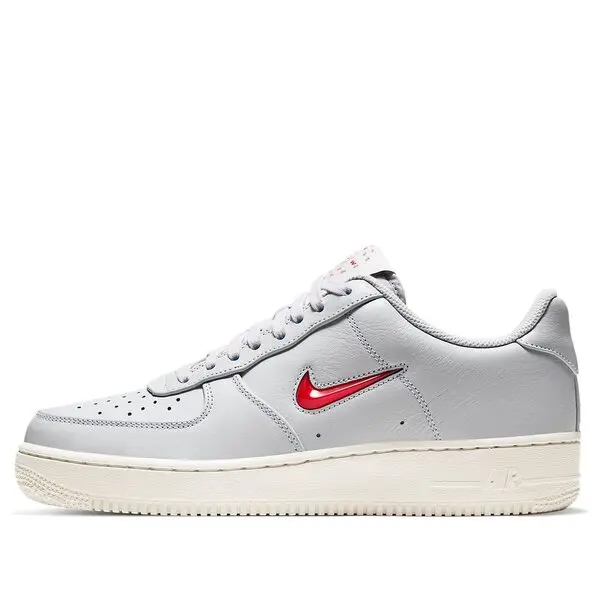 Nike Force 1 Jewel Low Top Sneakers - Grey/red