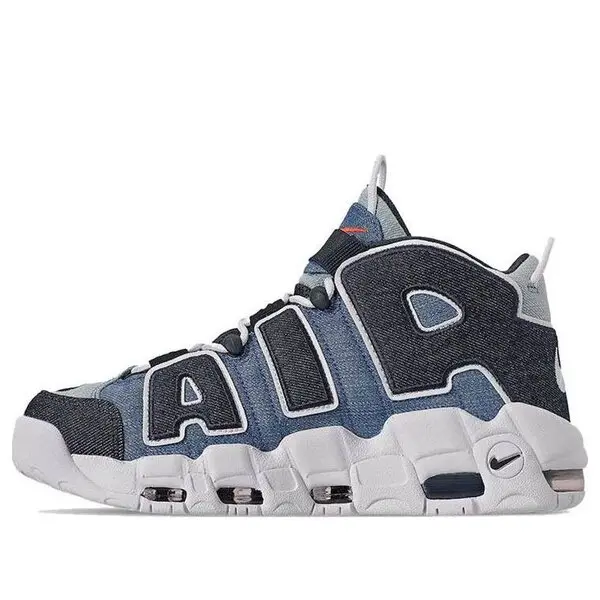 Nike More Uptempo 96 "denim" Sneakers - Black/blue/white