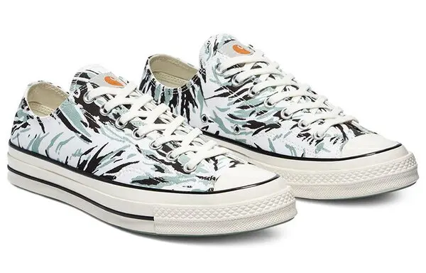 CONVERSE X Carhartt Wip Chuck 70 Low "hinterland" Sneakers - White/green