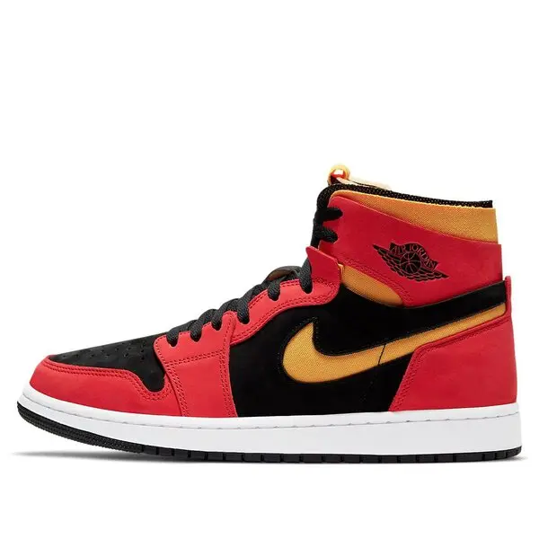 JORDAN 1 High Zoom Comfort High Top Sneakers - Black/chile Red/white