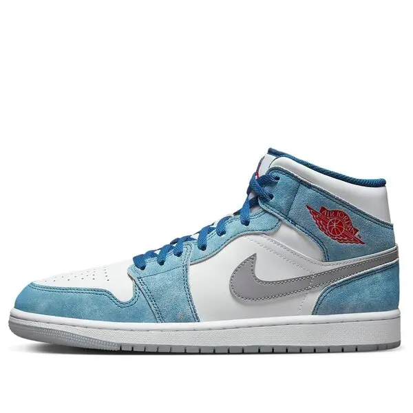 JORDAN 1 Mid Se "french Blue" Sneakers - White/blue