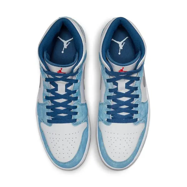 JORDAN 1 Mid Se "french Blue" Sneakers - White/blue