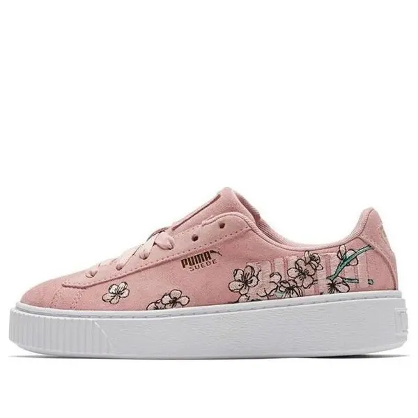 PUMA Platform Floral Sneakers - Pink/blue