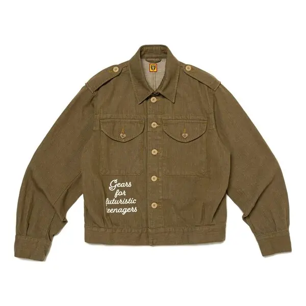 HUMAN MADE Military Denim Jacket - Brown