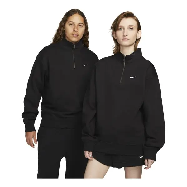 Nike Solo Swoosh 1/4 Zip Top - Black