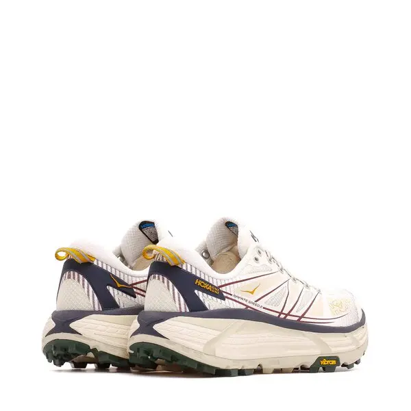 Hoka One One Mafate Speed 2 Athletic Sneakers - Beige/navy/yellow