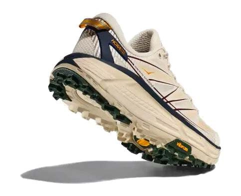 Hoka One One Mafate Speed 2 Athletic Sneakers - Beige/navy/yellow