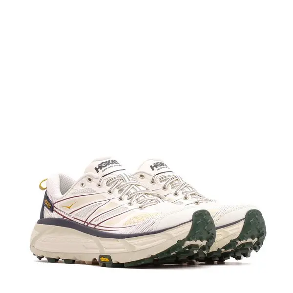 Hoka One One Mafate Speed 2 Athletic Sneakers - Beige/navy/yellow