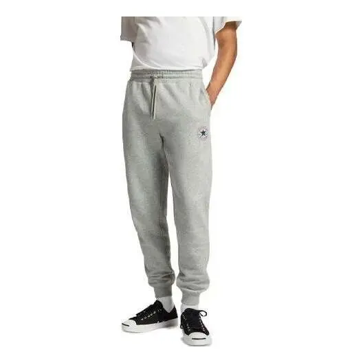 CONVERSE Standard-fit Fleece Sweatpants - Grey/blue/red
