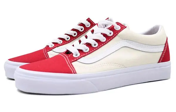 VANS Old Skool Classic Sport Chili Pepper Sneakers - White/red