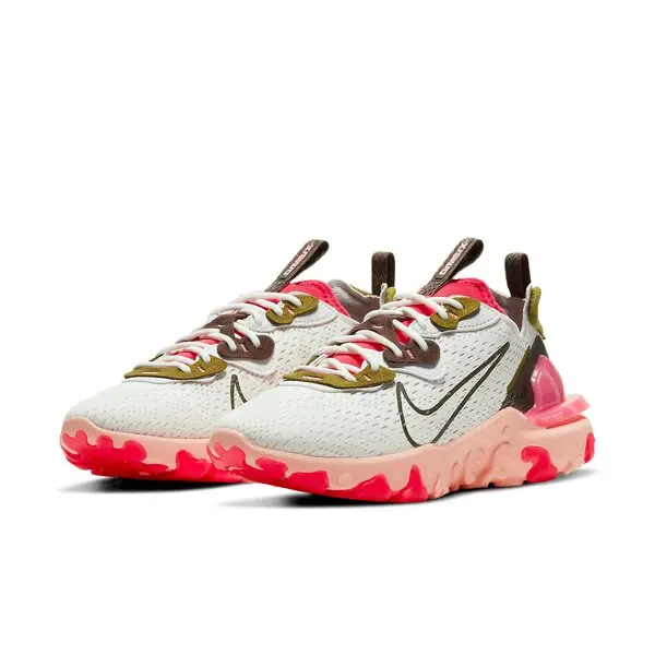 Nike React Vision Sneakers - White/pink/brown