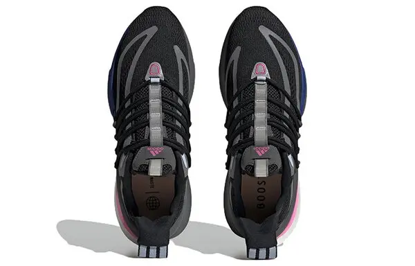 Adidas Alphaboost V1 Athletic Sneakers - Black/white/gray