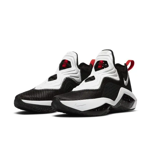 Nike Lebron Soldier High-top Sneakers - Black/white/university Red