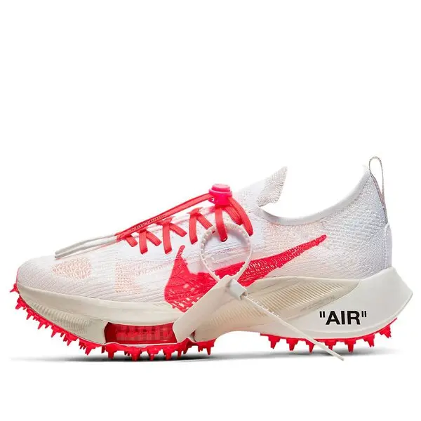 Nike X Off-white Air Zoom Tempo Next% 'white' Sneakers - White/red