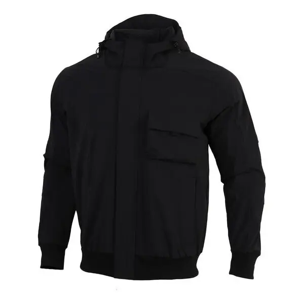 Adidas Casual Sports Jacket With Hood - Black