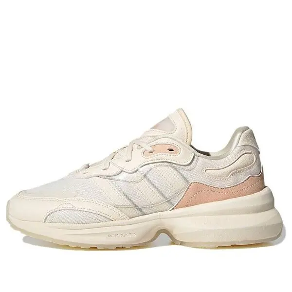 Adidas Zentic "wonder White Halo Blush" Low Top Sneakers - Cream