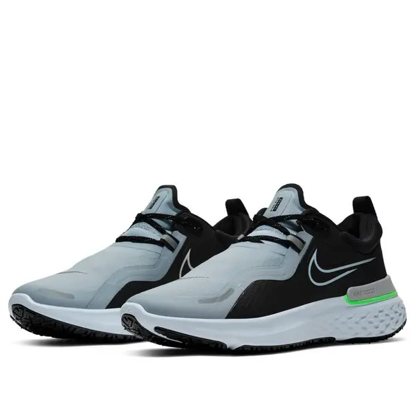 Nike React Miler Shield Sneakers - Gray/black/green