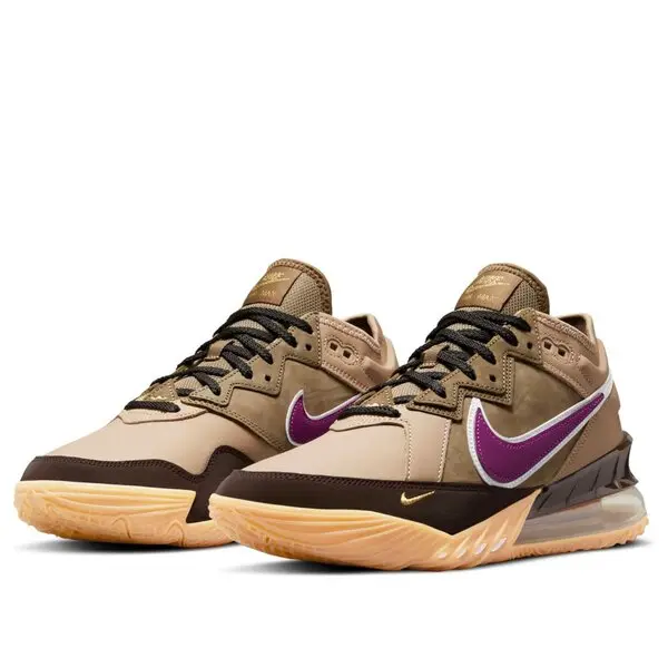 Nike X Atmos Lebron 18 Low 'viotech' Sneakers - Khaki